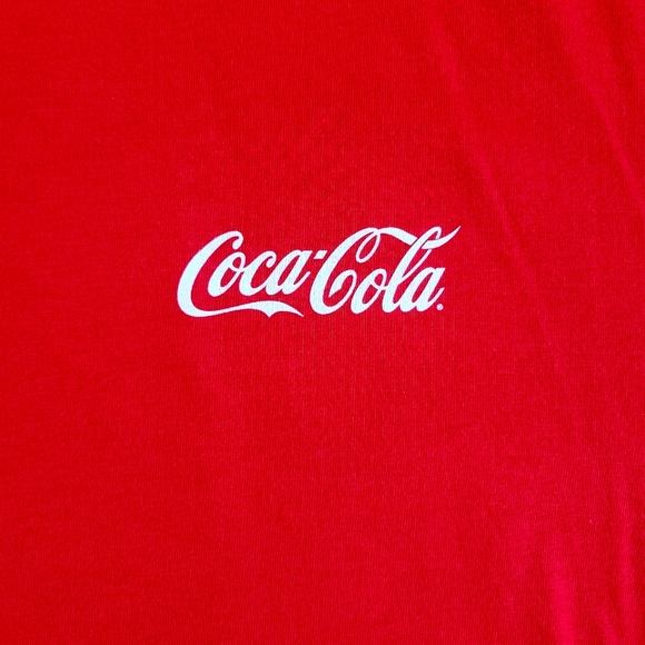 Coca Cola | Shirts | Coca Cola Red Tshirt Mini Coca Cola Logo 0 Cotton ...